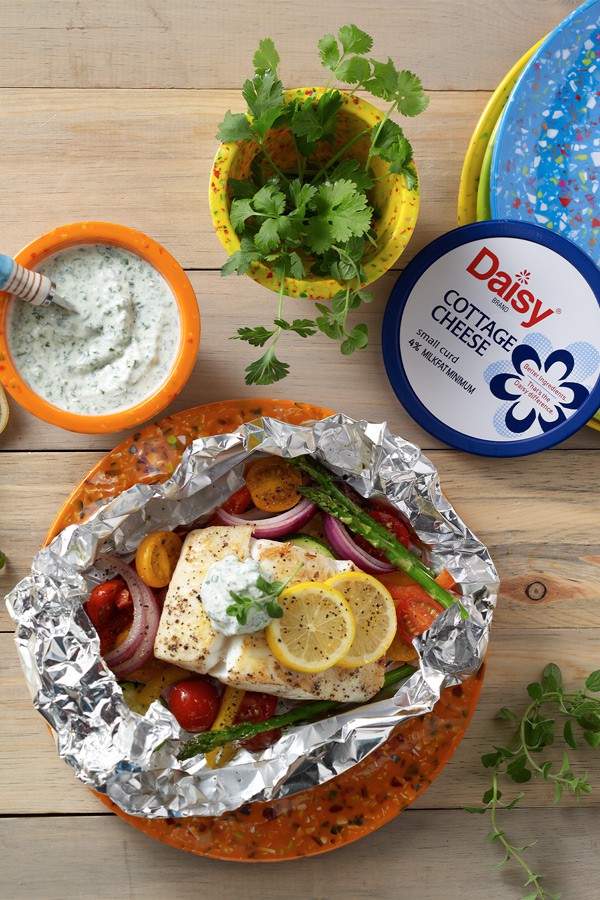 Fish and Vegetables Packets - Daisy Brand - Sour Cream & Cottage Cheese